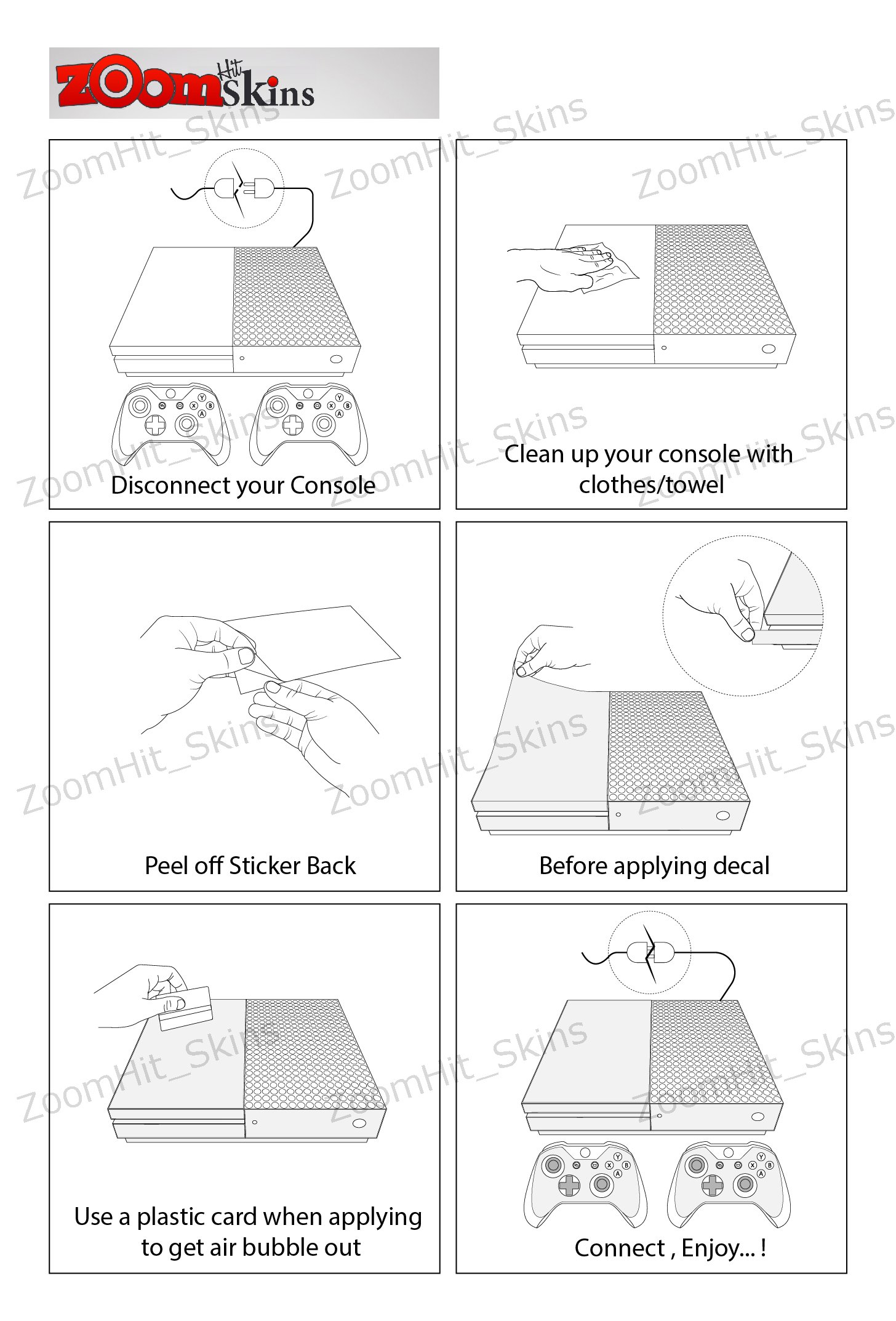 ZOOMHITSKINS X1 S Skins for Console and Controller, Grey Black Weapon Skull Metal Red Blood Steel Cranium, Durable, Bubble-Free, Goo-Free, 2 Controller Skins 1 Console Skin, USA Made