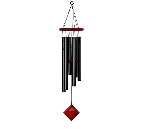 Woodstock Chimes Encore Collection, Chimes of Pluto, 27'' Black Wind Chimes for Outdoor, Patio, Home or Garden Décor (DCK27)