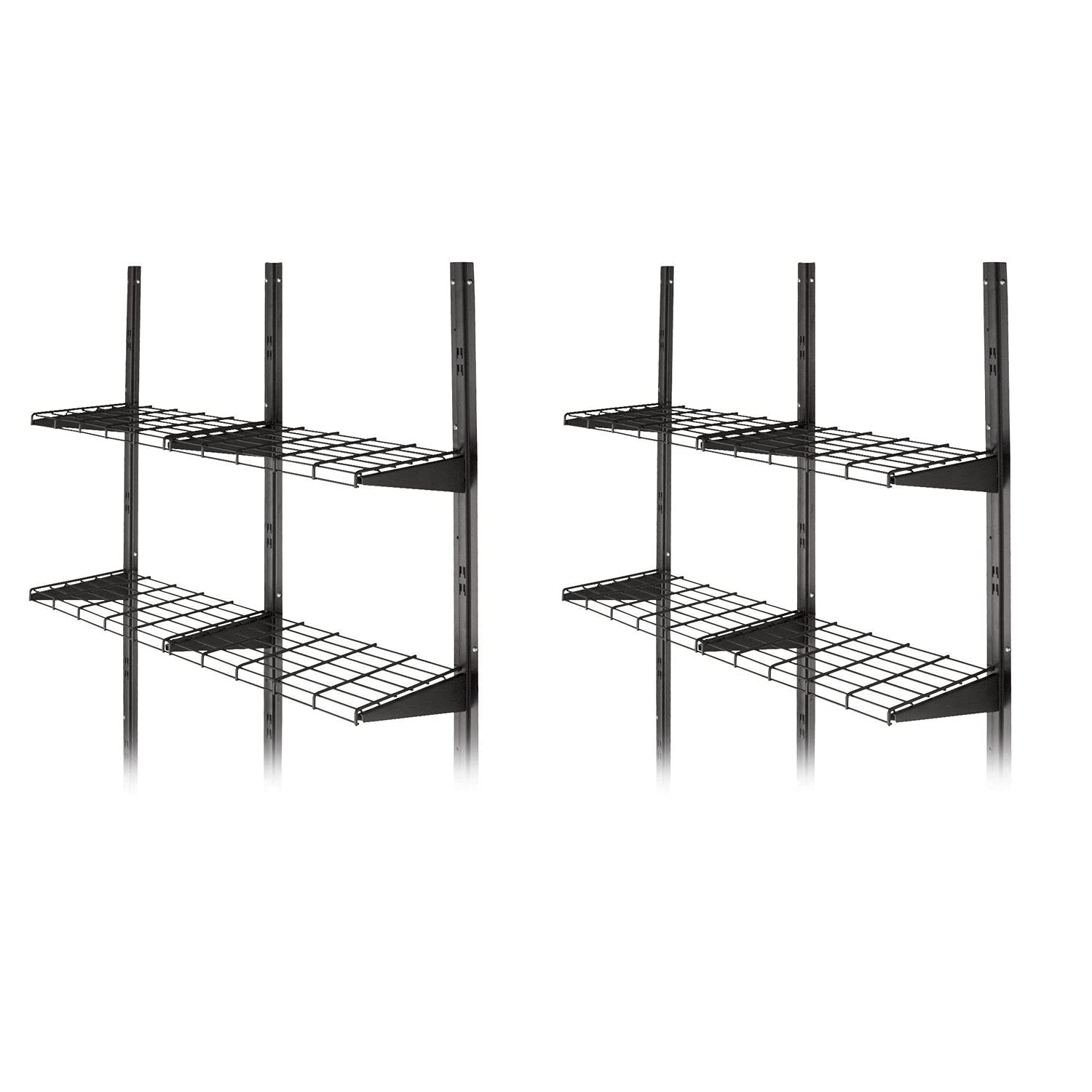 Suncast BMSA1S Heavy-Duty Wire Shed Storage Tier Shelf Storage Kit (2 Pack)