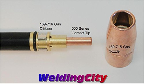 WeldingCity 100-amp 10-ft Air-cooled MIG Welding Gun Torch Stinger Replacement for Miller Millermatic MIGmatic M-Series M-100/M-10 (248282)
