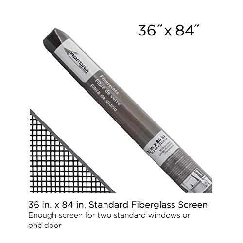 Saint-Gobain ADFORS FCS9831-M Standard Screen Repair Kit for Window & Door, 36" x 84", Charcoal, 21 Sq Ft ( Packaging May Vary )