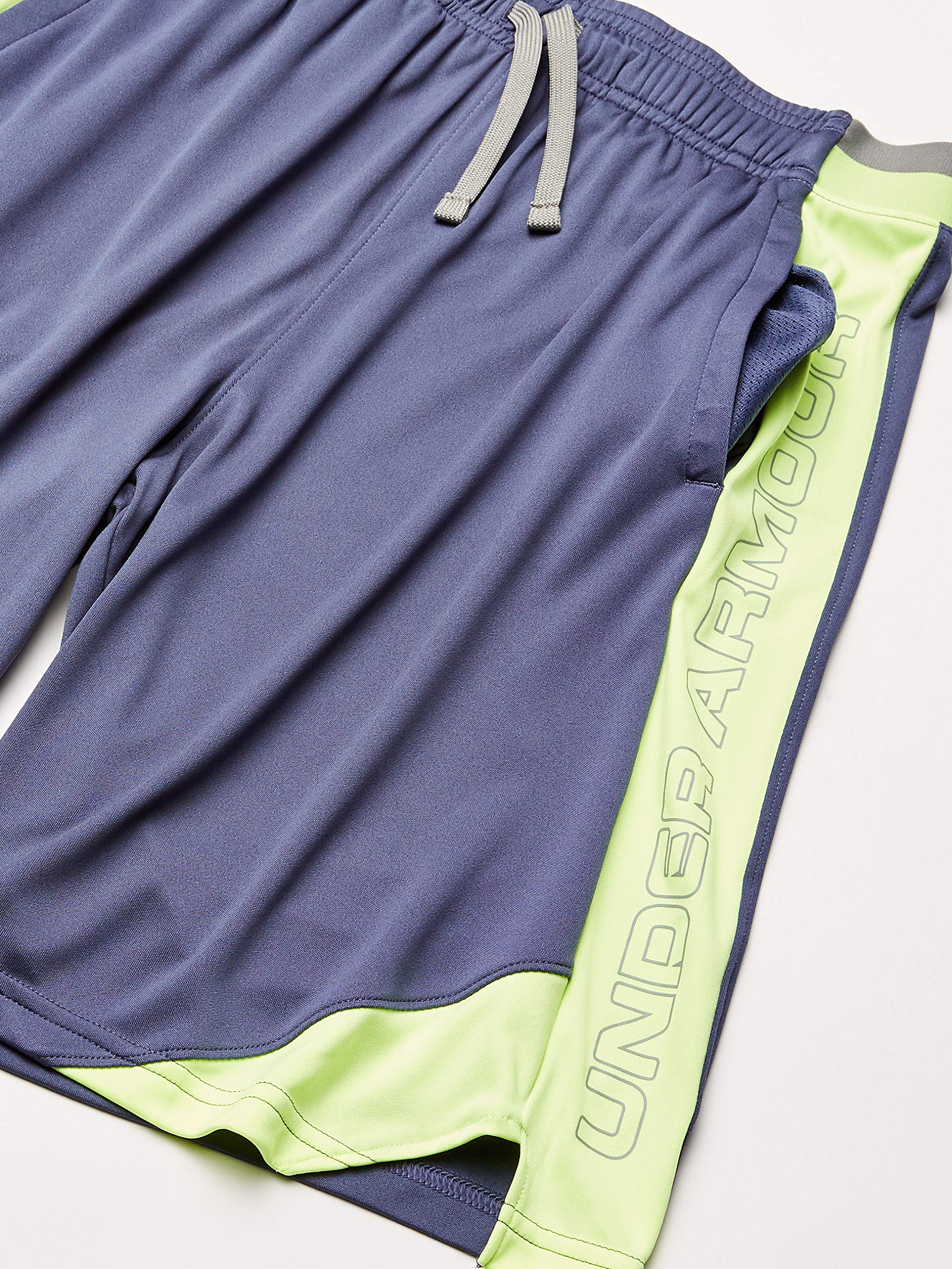 Under Armour Stunt 2.0 Workout Gym Shorts, Blue Ink (498)/X-Ray, Youth Small