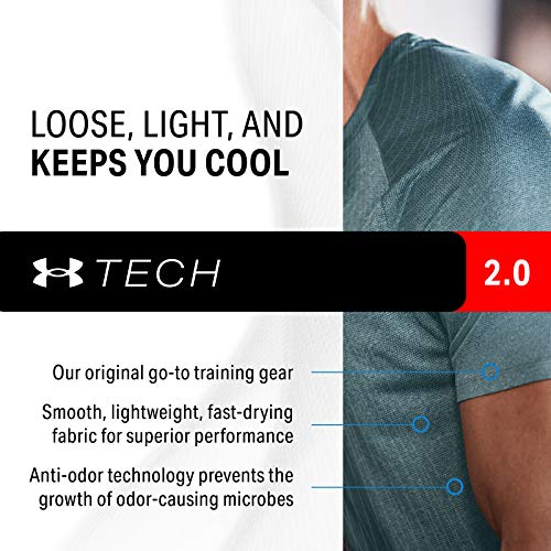 Under Armour Tech Big Logo Printed Short Sleeve Gym T-shirt, Halo Gray (014)/Black, Youth X-Small