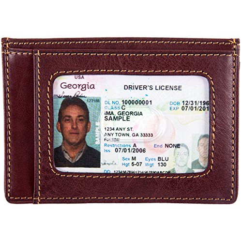 Tony Perotti Mens ID Wallet Card Case Holder Minimalist Front Pocket Carry Italian Leather