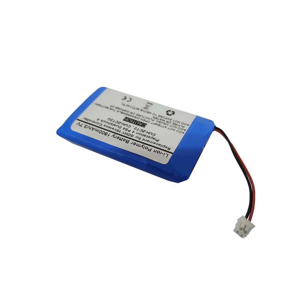 Starnovo 1800mAh 3.7V Rechargeable Battery Compatible with Sony Playstation 4 PS4 Dualshock 4 Wireless Controller CUH-ZCT2, CUH-ZCT2U New 2016 Version(with small Connector)