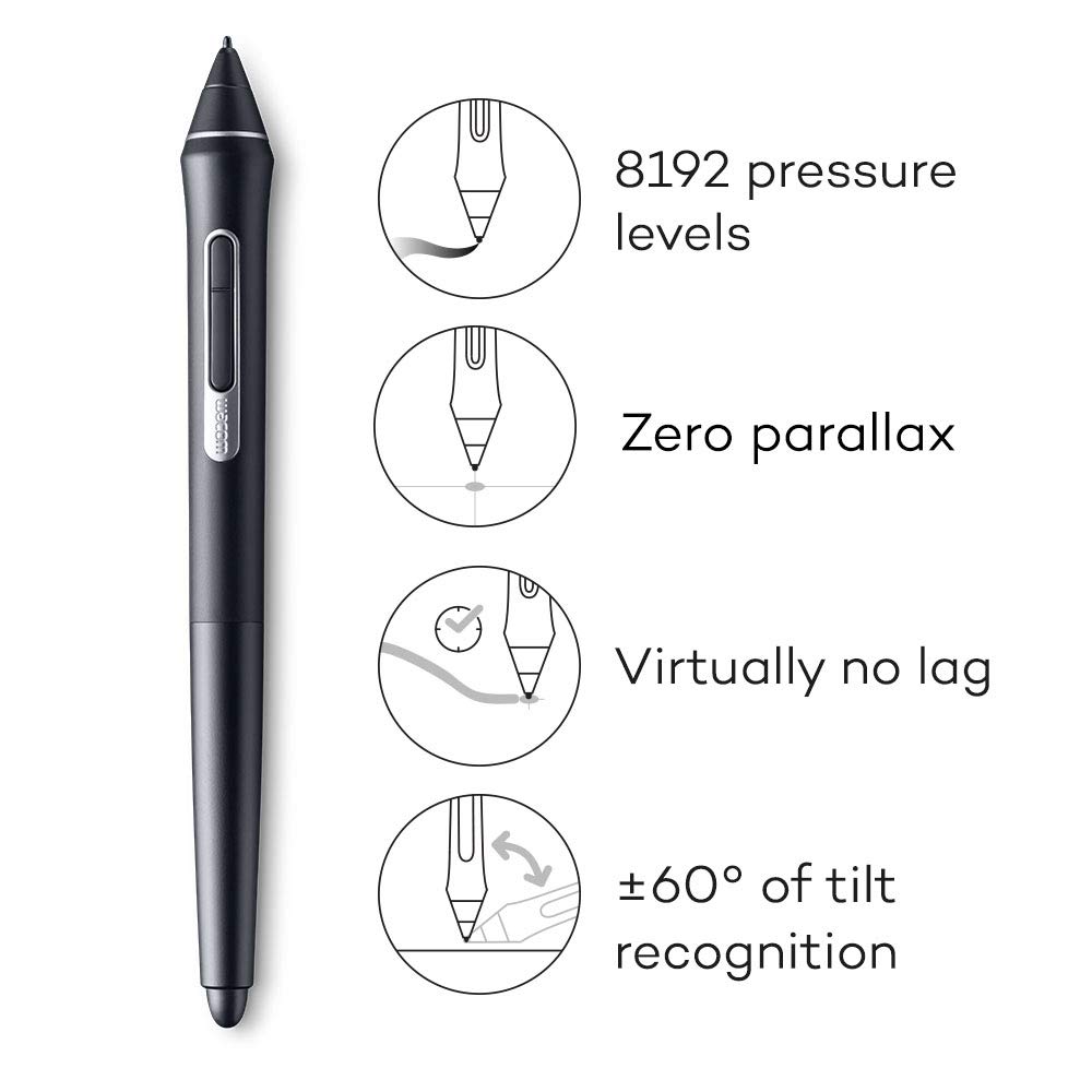 Wacom Cintiq Pro 32 Creative Pen and Touch Display – 4K graphic drawing monitor with 8192 pen pressure and 99% Adobe RGB (DTH3220K0), 32"