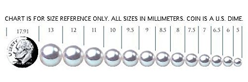 THE PEARL SOURCE 14K Gold 10-11mm Round Genuine White South Sea Cultured Pearl Sally Earrings for Women