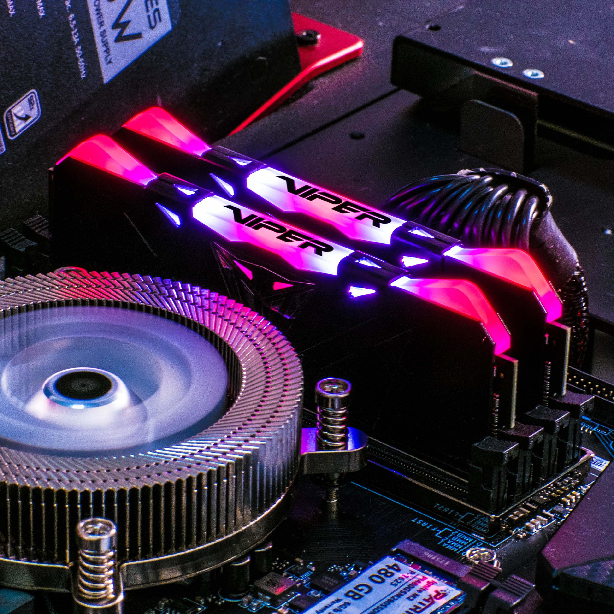 Viper RGB Series DDR4 16GB (2 x 8GB) 3600MHz Kit w/Black heatshield