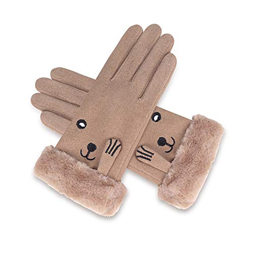 Thicken Winter Outdoor Plus Velvet Keep Warm Casual Windproof Not Fingerless Gloves Knit Gloves Warm