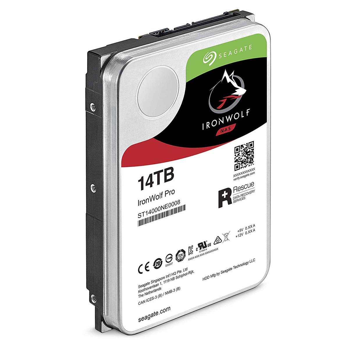 Seagate IronWolf Pro 14TB SATA III 3.5" Internal NAS Hard Drive, 7200 RPM
