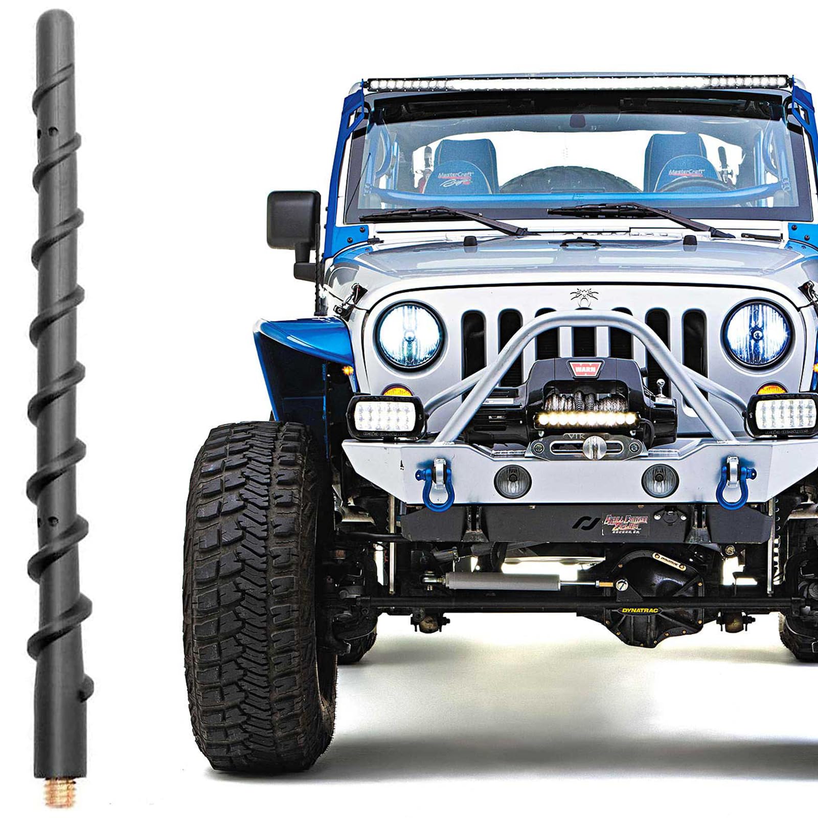 VOFONO 9 inch Antenna for 2007-2024 Jeep Wrangler Gladiator JL JK JT Unlimited Sport Rubicon Sahara Mojave Willys 4xe Wrangler Gladiator Accessories Car Radio Antenna Short Replacement