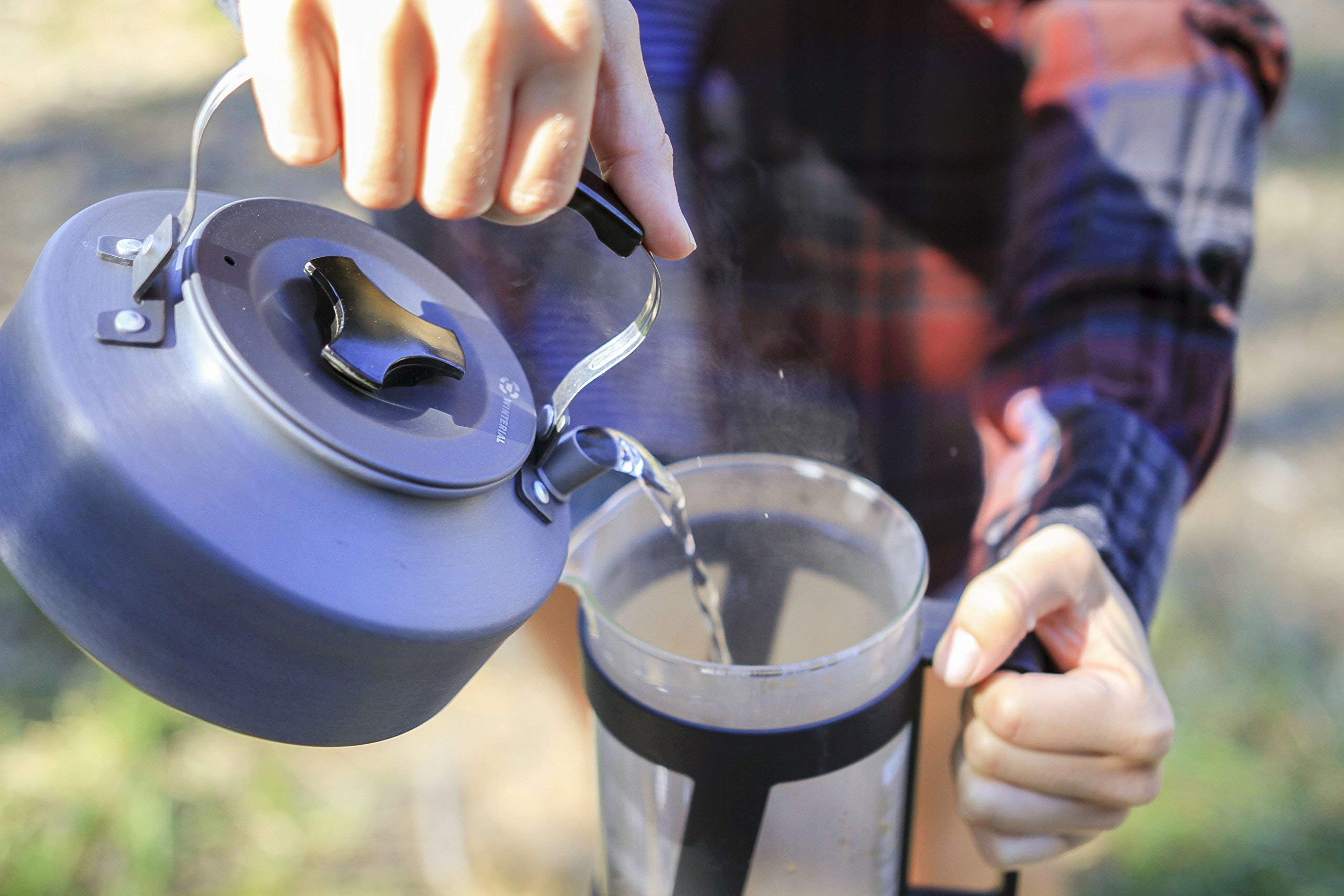 Winterial Camping Cookware and Pot Set 10 Piece Set For Camping / Backpacking / Hiking / Trekking