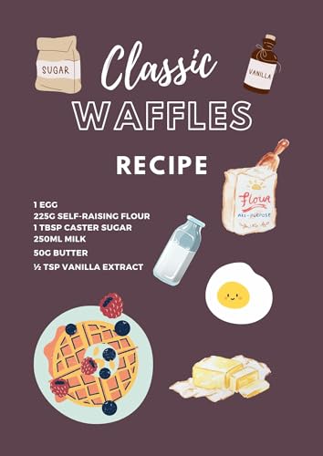 Waffle Recipe Card Fall