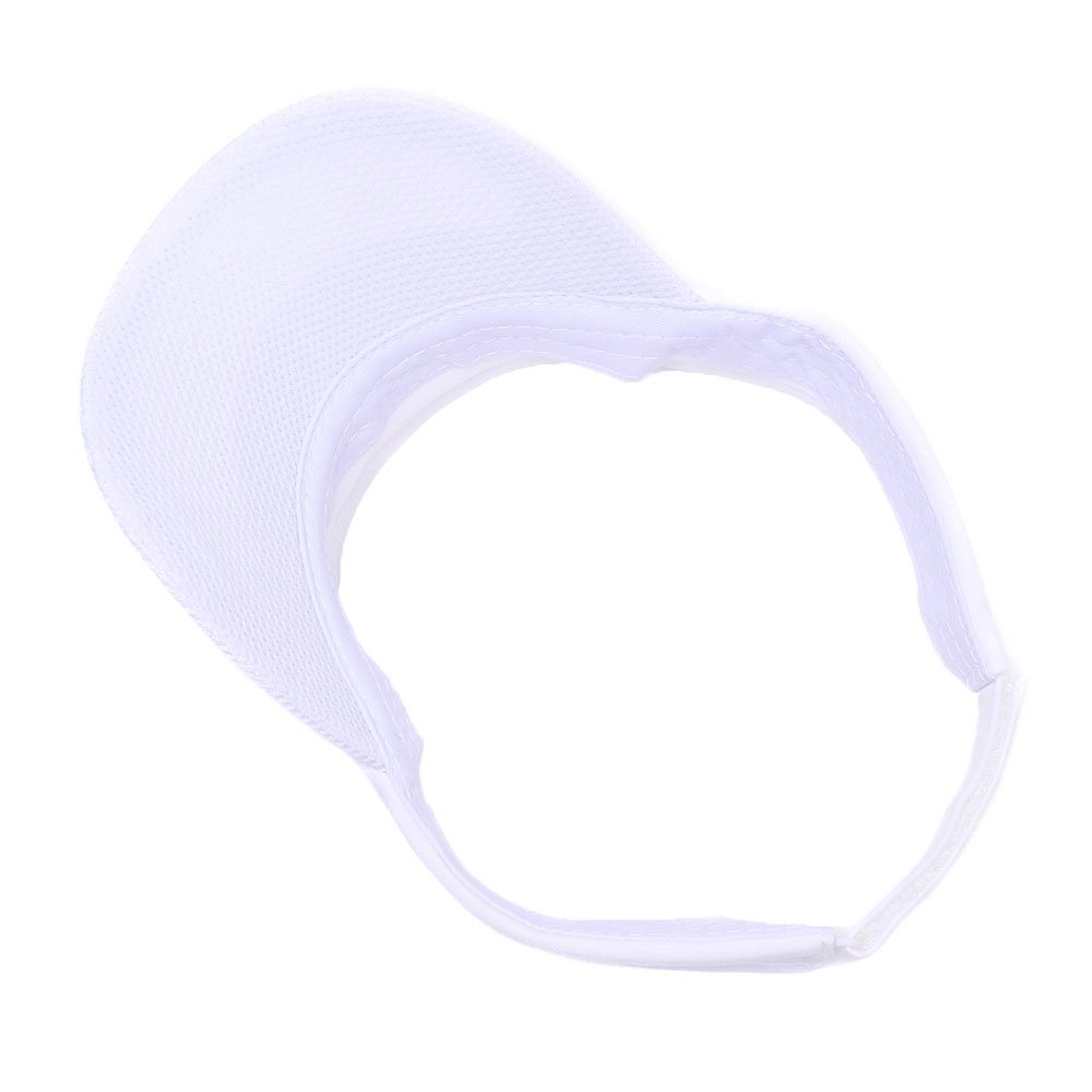 Sun Visors,Premium Sports Tennis Golf Running Hat, Mesh Adjustable Cap (White)