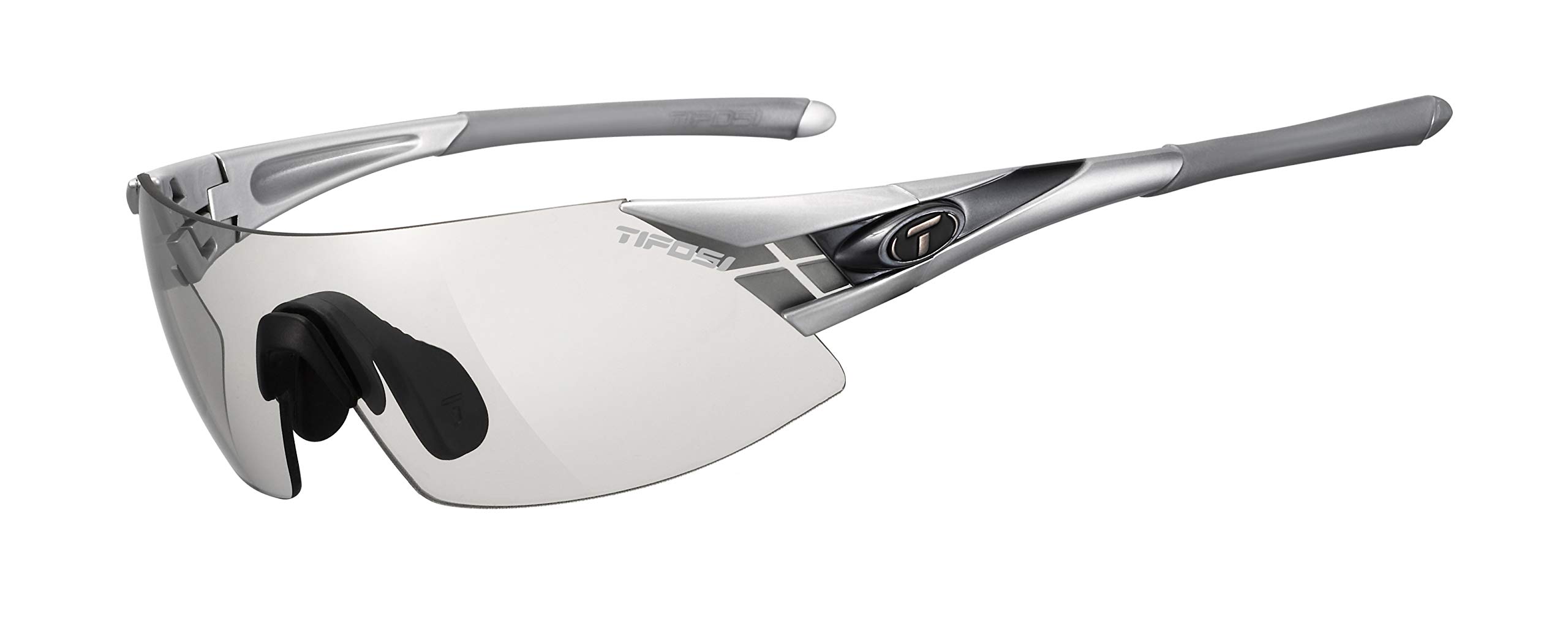 Tifosi Asian Podium XC 1150306531 Shield Sunglasses, Silver & Gunmetal, 124 mm