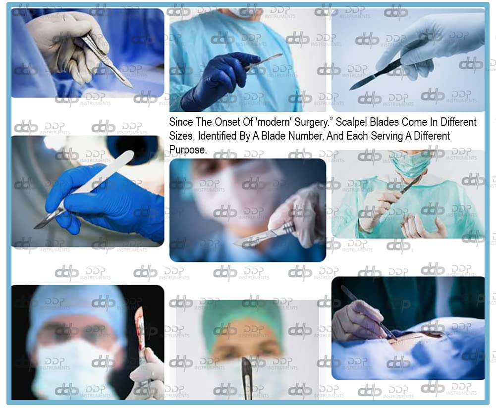 Scalpel Knife Handle #7 with 30 STERILE Blades #10#11#15 (DDP Brand)