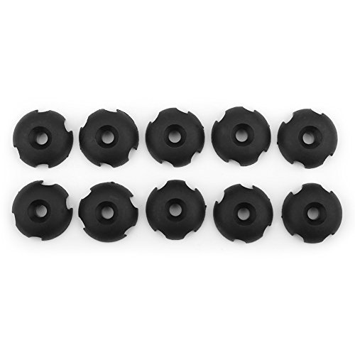 Vbestlife 10Pcs Deck Line Guide Slotted Round Outfitting for Boat Canoe Kayak Accessories Black Deck Lines Kayak Kayak Line Guides
