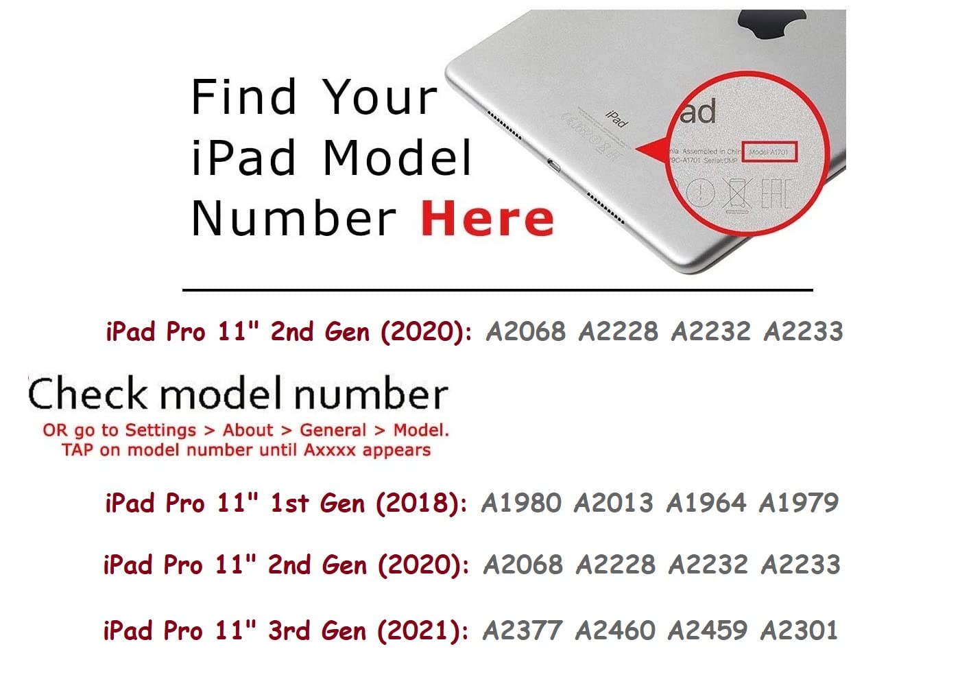 TTIMORE A2224 Battery for iPad Pro 11" 2nd Gen 2020 A2068 A2228 A2232 A2233
