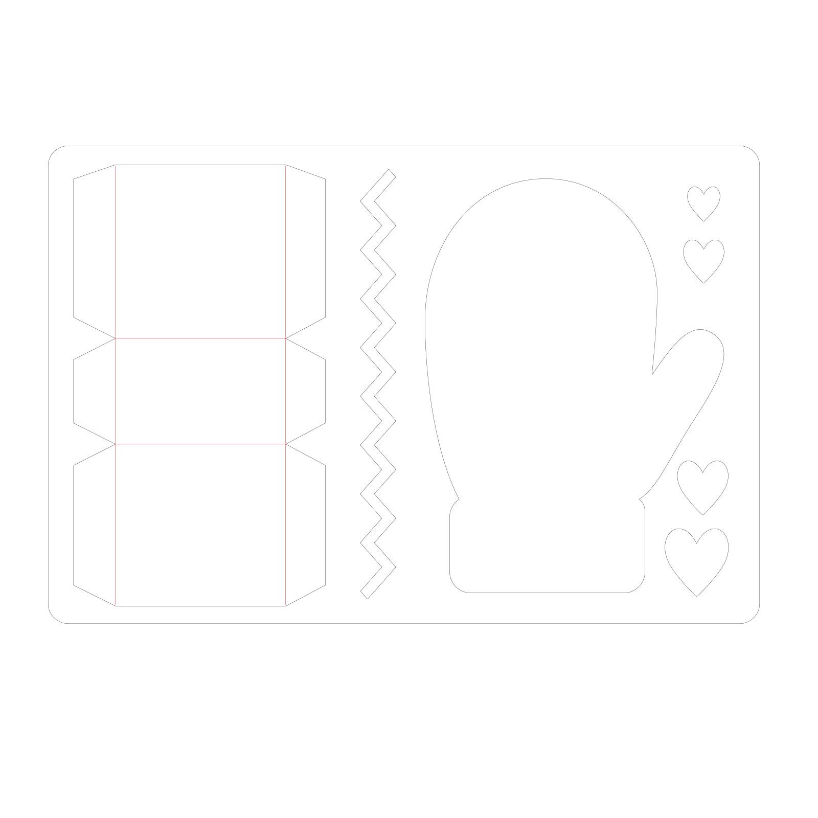 Sizzix ELLISON L DIE, Box-Mitten
