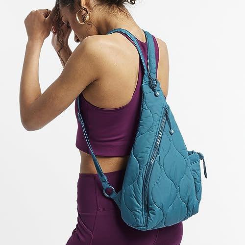 Vera Bradley Featherweight Sling Backpack, Peacock Feather, 37203-N35