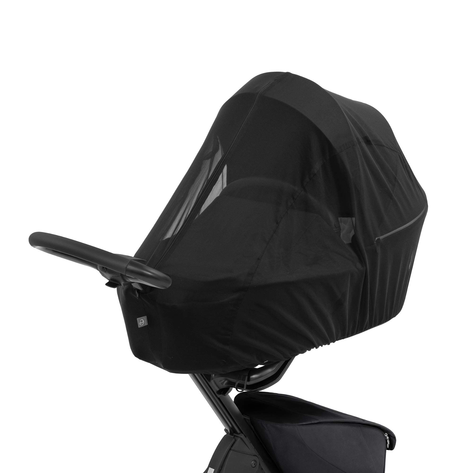 Stokke Xplory X Mosquito Net, Black - Protects Baby from Insects - Made with Breathable Mesh - Easy to Use, Transport & Store - Folds Into Integrated Accessory Bag