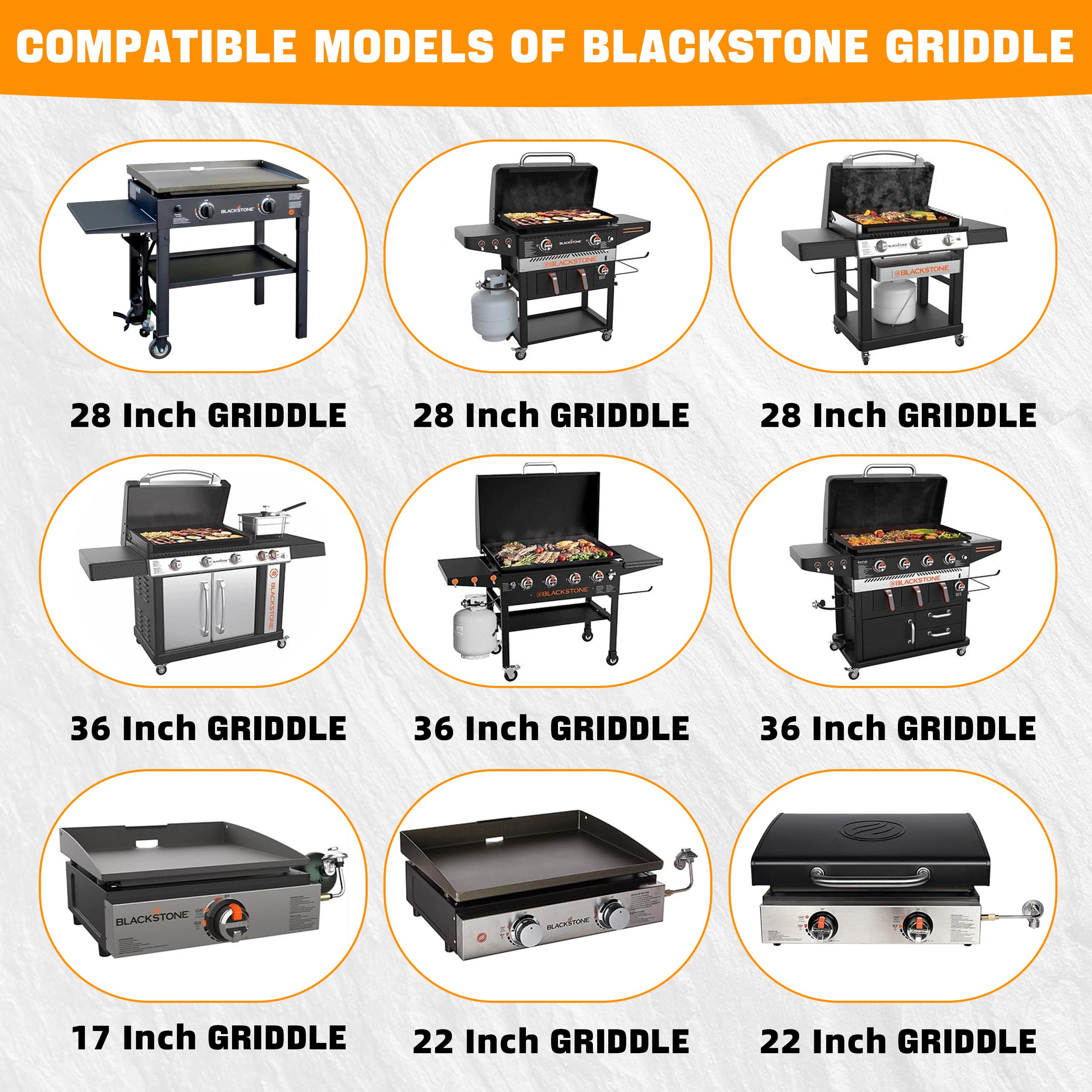 Shwuevei 50 Pack Blackstone Grease Cup Liners, Aluminum Foil Drip Pan Liners for 17'' 22'' 28'' 36Inch Blackstone Griddle, Griddle Grease Catcher Cup Liners, Blackstone Griddle Accessories