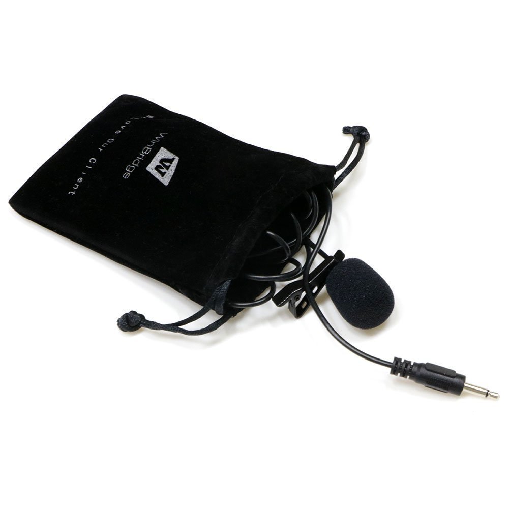 WinBridge Portable Collar Clip Microphone 3.5mm Audio Compatible with All WinBridge Voice Amplifiers S6