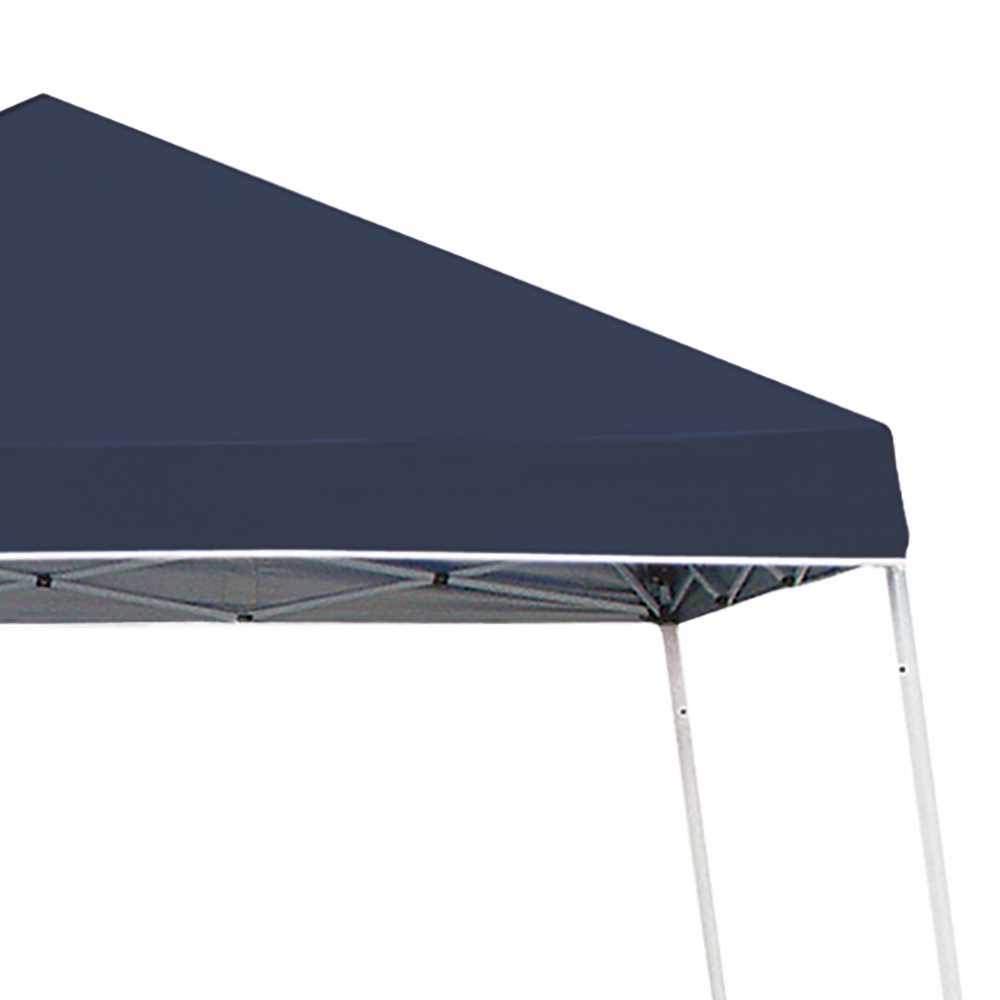 Z-Shade 10 x 10 Foot Angled Leg Instant Shade Outdoor Canopy Tent Portable Gazebo Shelter for Camping or Backyard Grilling, Grey