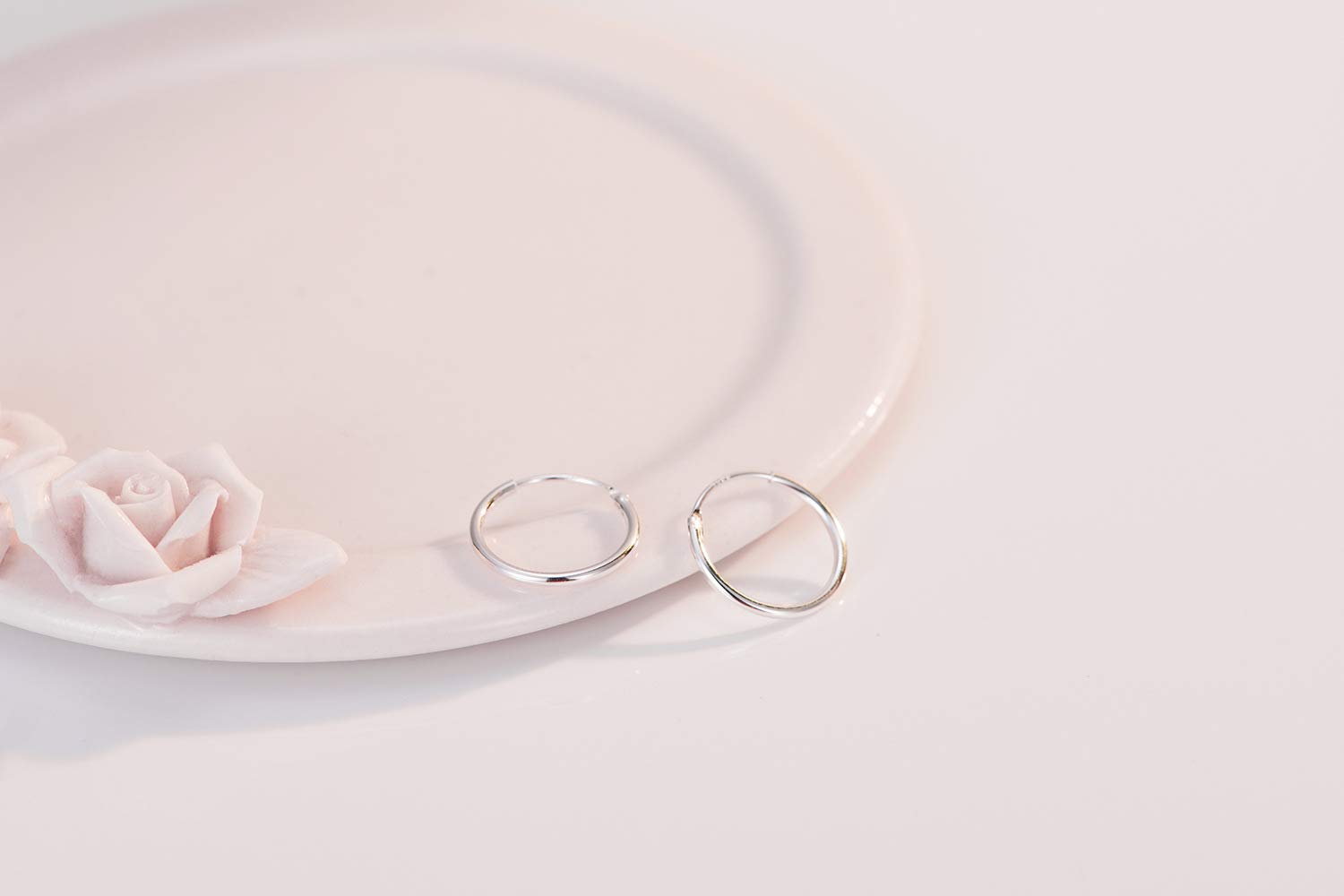 Thin Endless Hoop Earrings 14mm 16mm 18mm 20mm (14mm)