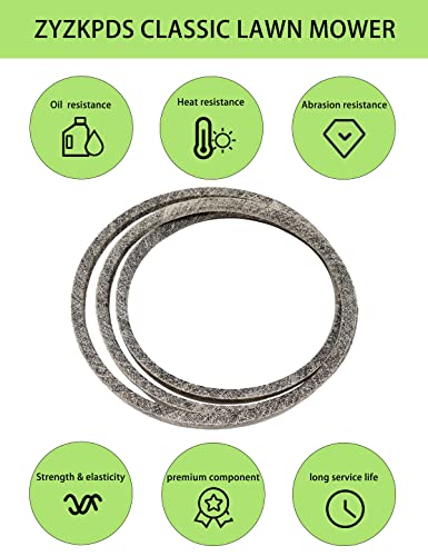 ZYZKPDS Mower Deck Belt for Toro 119-8820 120-3892 ss5000 SS5060 with 50" Deck 1/2 x 141inch Kevlar Cord Belt