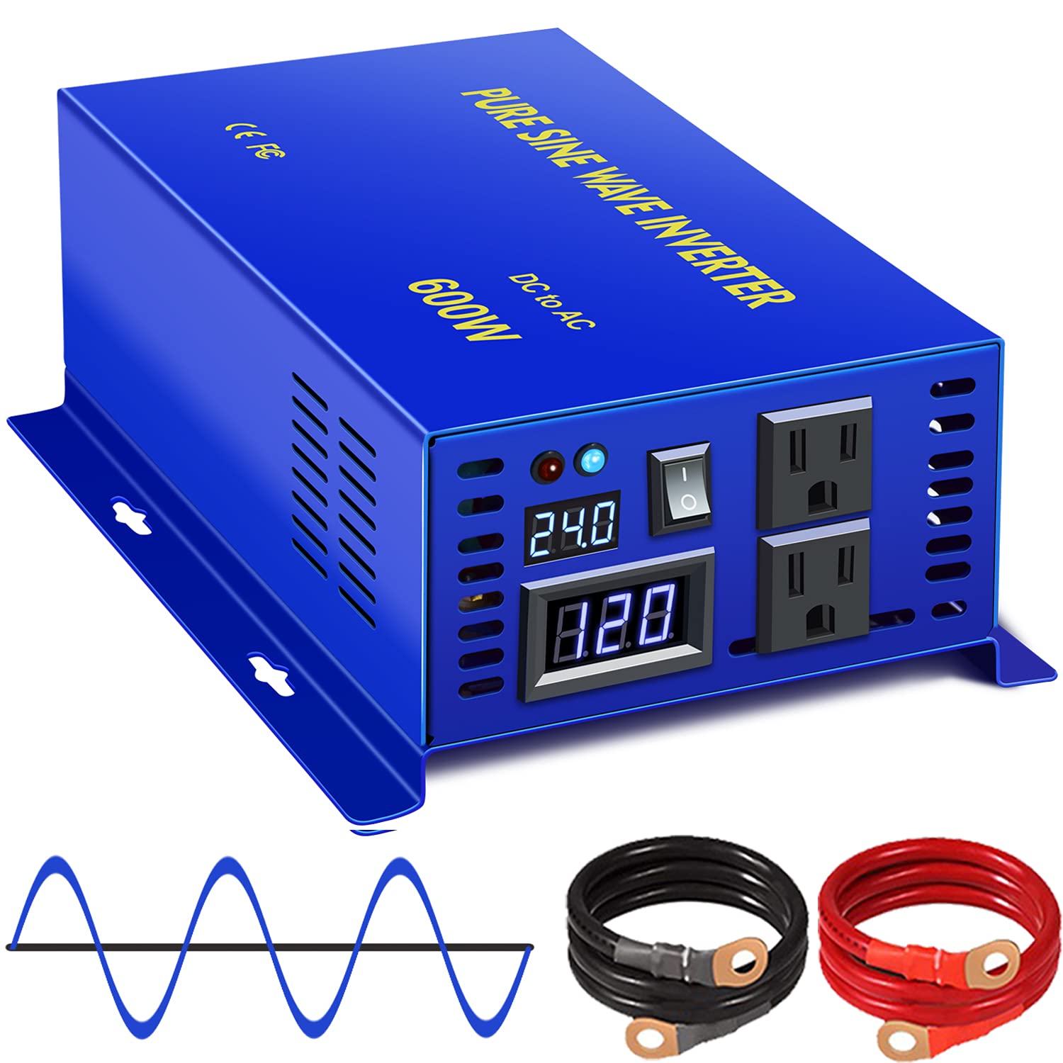 XYZ INVT Pure Sine Wave Inverter 1000w 1500w (800W12V)
