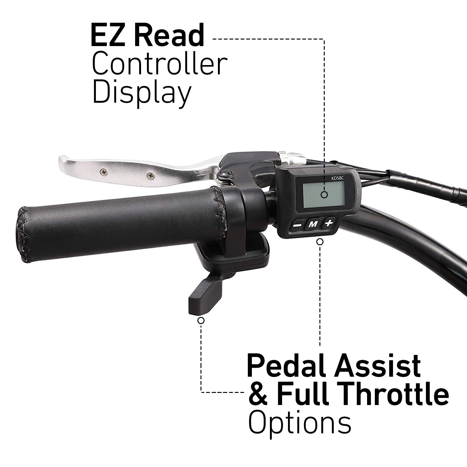 sixthreezero Around the Block Men's Electric Bicycle, 7-Speed Beach Cruiser eBike with Rear Rack, 500/250 Watt Motor, 26 Inch Wheels