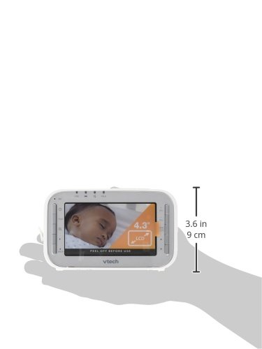 VTech VM346 Bear Video Baby Monitor with Automatic Infrared Night Vision, Soothing Sounds & Lullabies, Temperature Sensor & 1,000 feet of Range