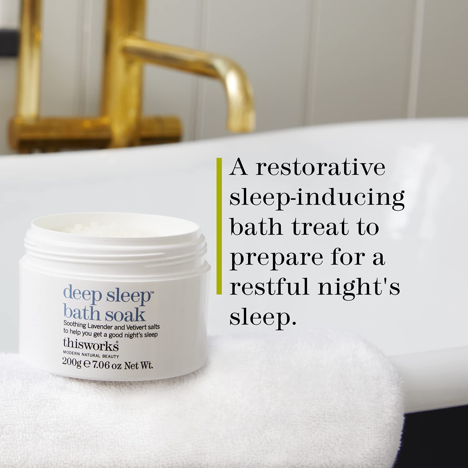 thisworks Deep Sleep Bath Soak: Restorative Bath Salts, 7.06 Oz (200g)
