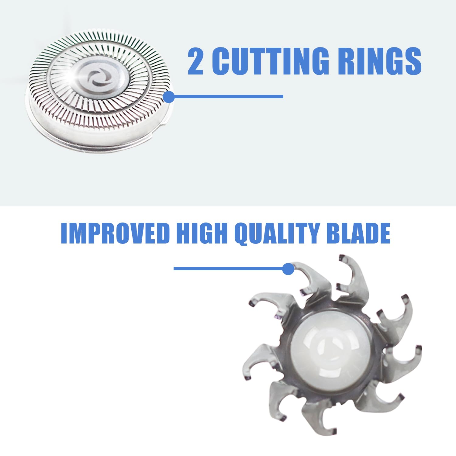 Shaver Replacement Blades for Skull Shaver Pitbull Gold PRO Shaver Replacement Blade,Shaver Replacement Heads for Pitbull Platinum Pro Shaver (2Set(8blades)