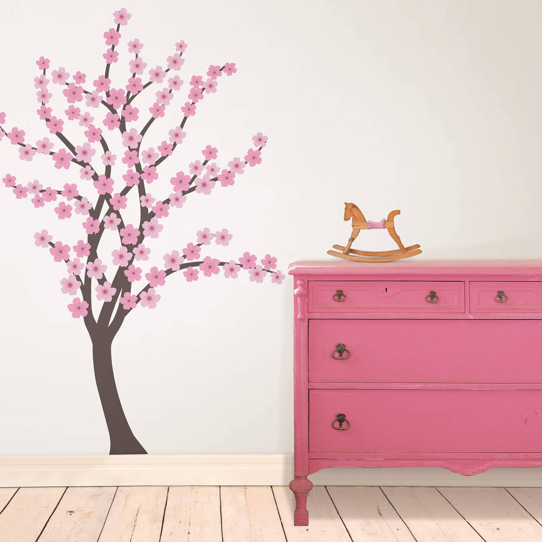 WallPops DWPK3371 Spring Bloom Art Kit Wall Decal, Pink