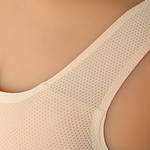ZMASI Silicone Breast Form Pocket Bra Mastectomy Bras for Mastectomy Prosthesis Crossdresser (Nude)
