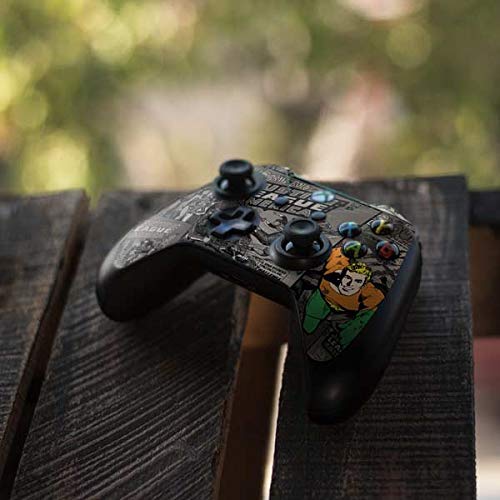 Skinit Decal Gaming Skin Compatible with Xbox One Elite Controller - Officially Licensed Warner Bros Aquaman Mixed Media Design