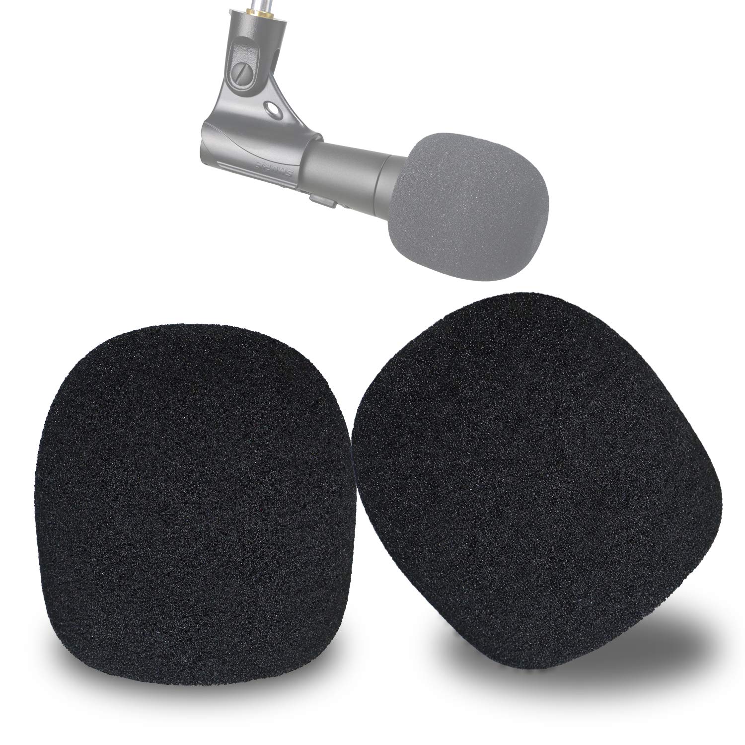 SM58 Pop Filter Compatible with Shure SM58 Microphone, SM58S SM58-LC Ball Type Mic to Reduce Wind Noises, Windscreen Microphone Cover by YOUSHARES (2 Pack）