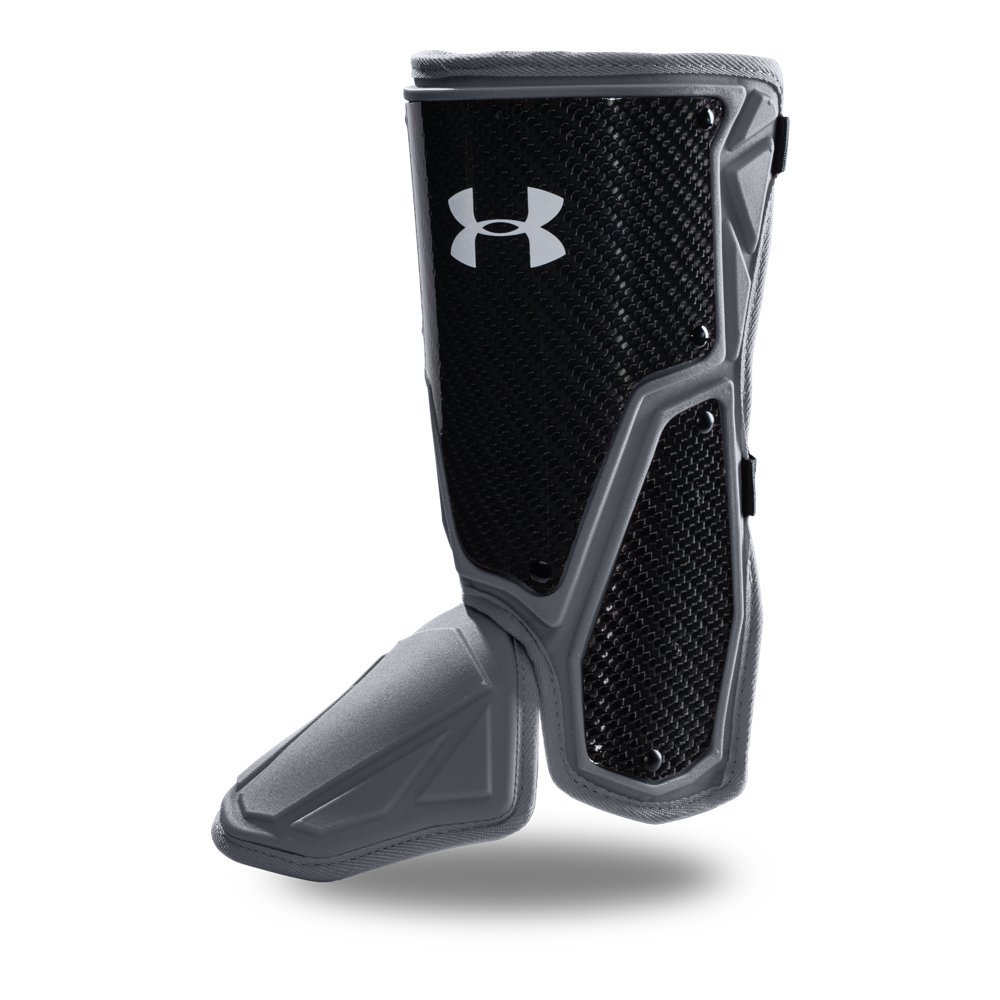 Under Armour UA Left-Handed Batter Leg Guard OSFA Steel