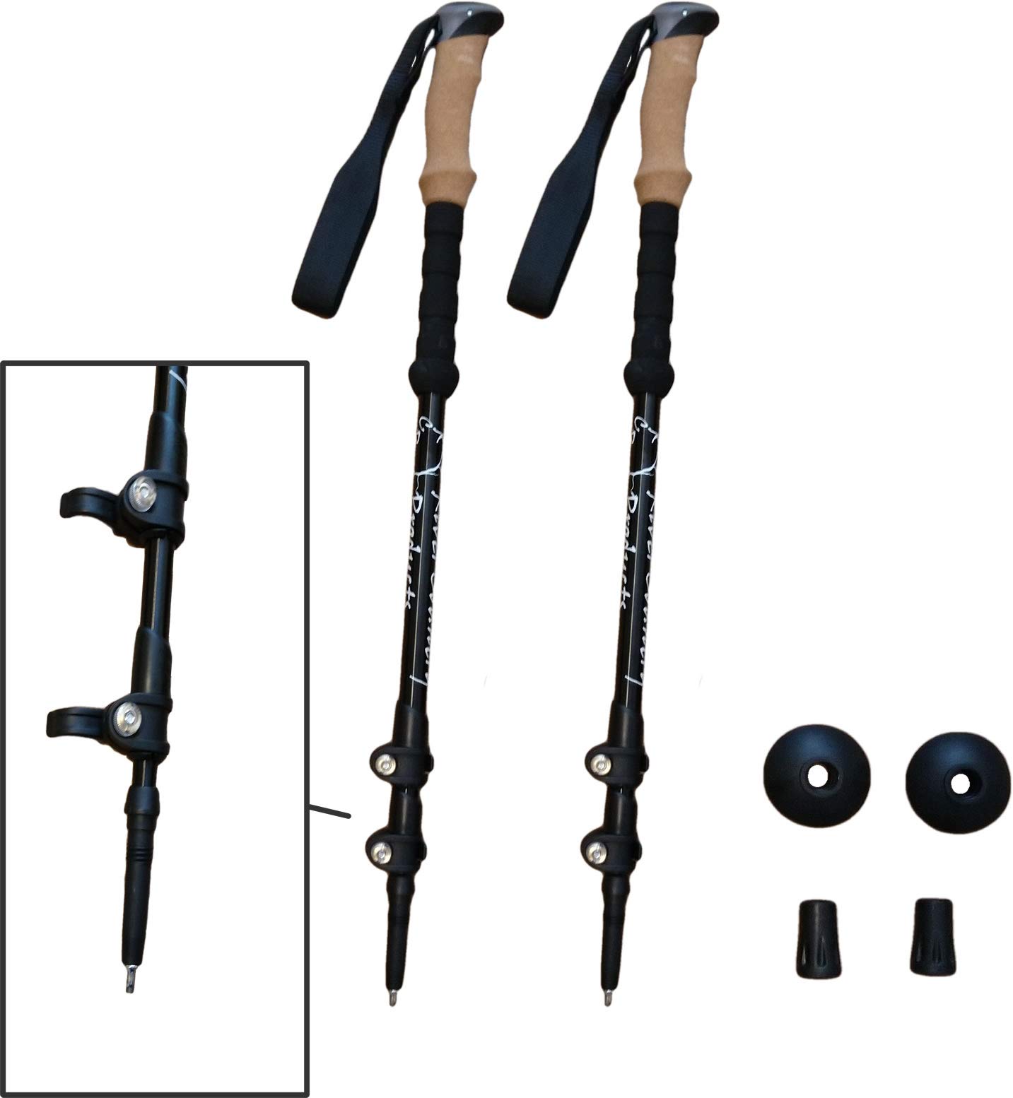 Trekking Poles, Aluminum/Carbon Fiber Trekking Poles