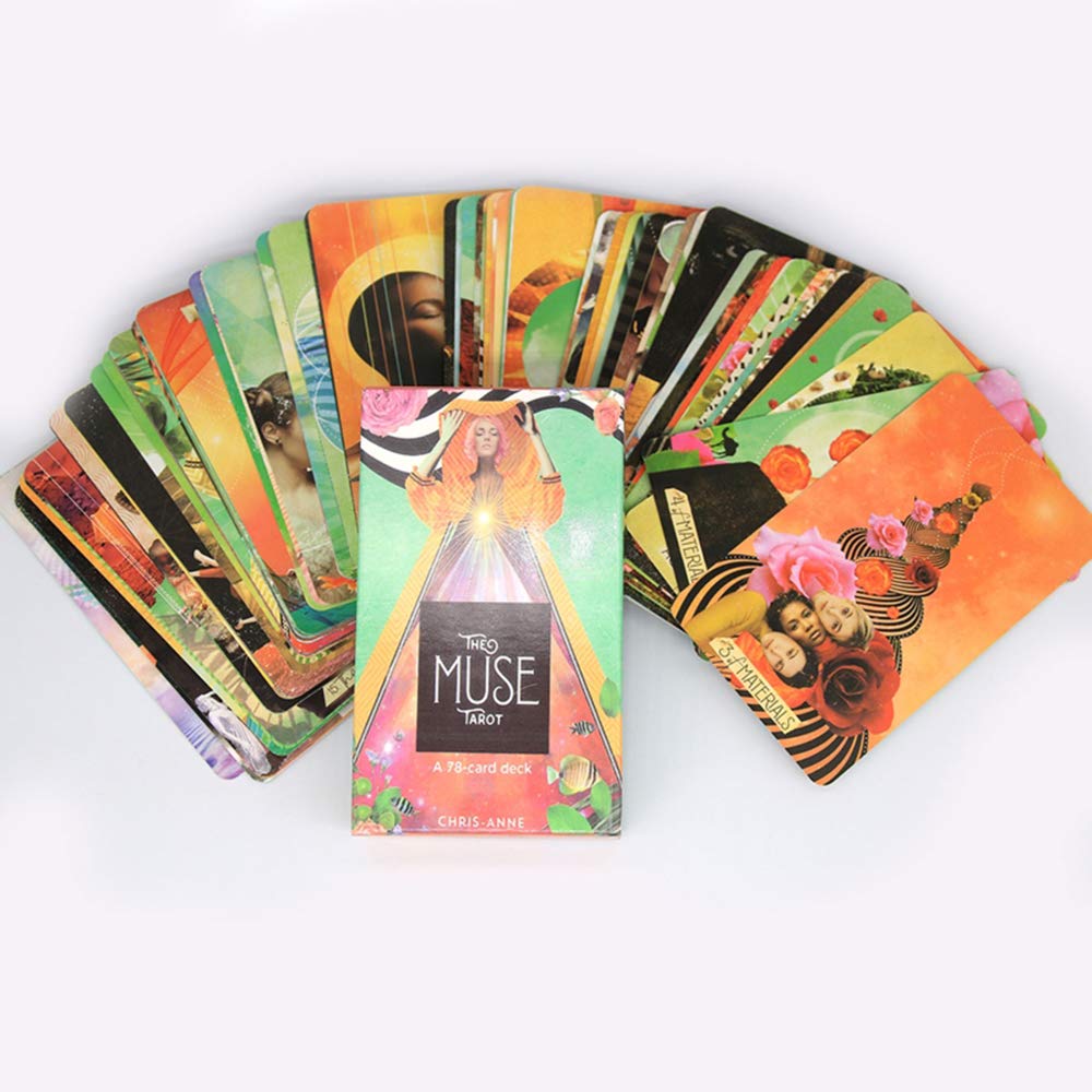 Wanshe Tarot Cards,Muse Tarot Cards for Beginners:Includes a Full English 78 Card Divination Esoteric Tarot Deck Tarot Card,Divination Gift