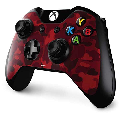 Skinit Decal Gaming Skin Compatible with Xbox One Controller - Originally Designed Red Street Camo Design