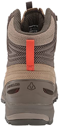 Vasque Women's Breeze at Mid Hiking Shoe, Brindle/Red Clay, 7.5 Wide