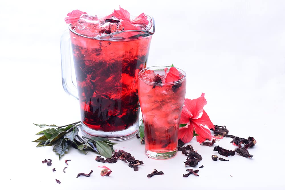 Walters Bay Raspberry Hibiscus Herbal Iced Tea, 12 Count, Quart Sized Tea Bags, Unsweetened, Raspberry Flavored, Herbal Iced Tea, No Caffeine