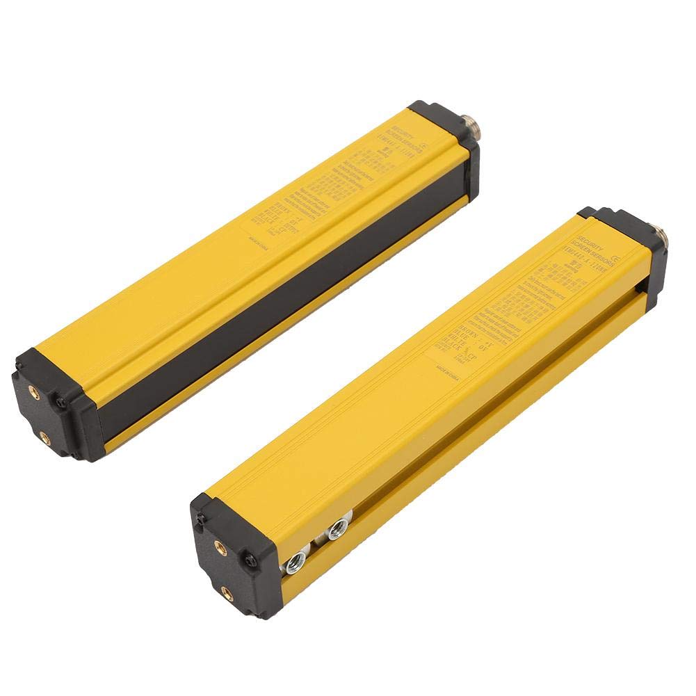 Yanmis Safety Light Grating, DC10-30V A Series Light Curtain Sensor Switch Aluminum Alloy Security Device(10 Beams BEM1040-A-360NB)