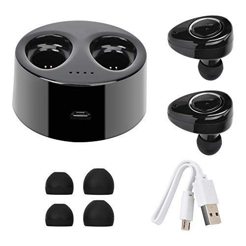 V BESTLIFE Bluetooth Earphone,Mini Wireless Dual Ear 3D Surround Stereo Sound Headset Noise Cancelling Support Multi-Point Connection