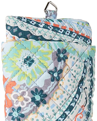 Vera Bradley Women's Cotton Double Glasses Case, Citrus Paisley - Recycled Cotton, One Size