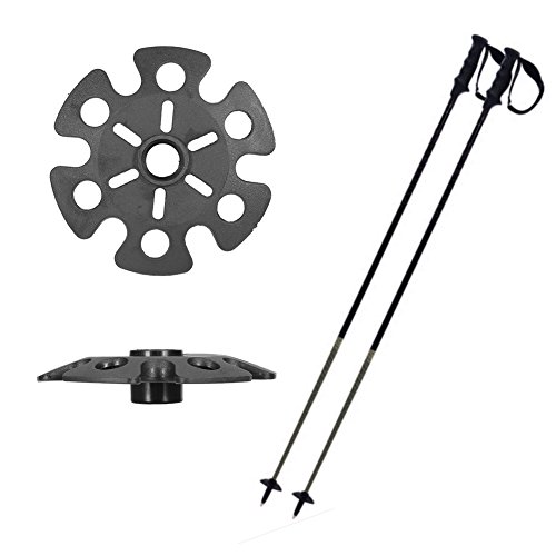 VGEBY Hiking Pole Basket, Ski Pole Snowflake Disk Basket Hiking Stick Accessory for Outdoor Walking Trekking Climbing Trekking Pole Snow Basket Hiking Pole Basket Ski Pole Baskets Replacement
