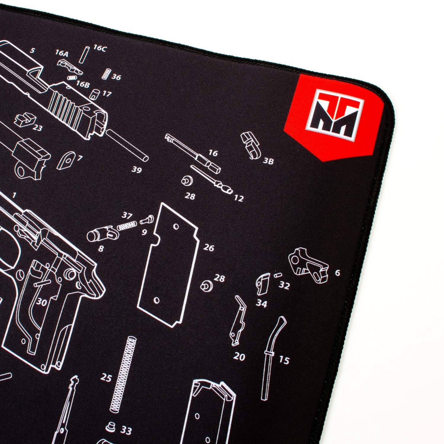 TekMat Ultra Cleaning Mat for use with Sig P238 , Black , 15" x 20"